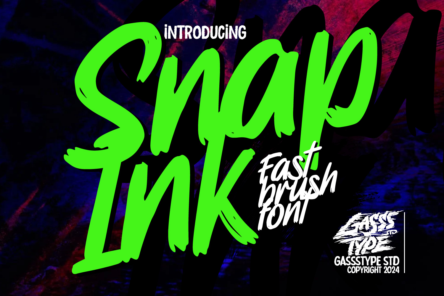 Snap Ink – Rough Brush Font for Dynamic