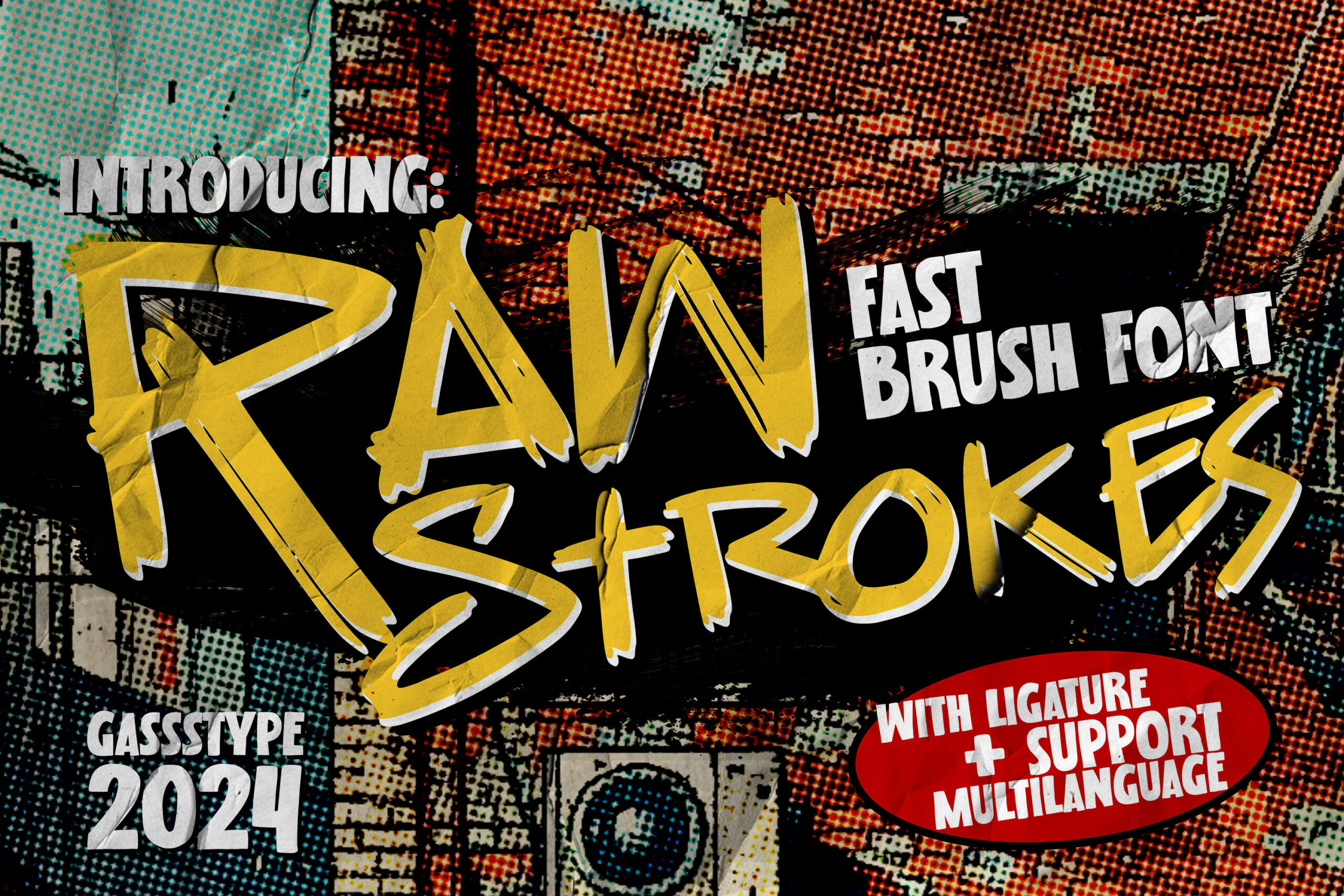 Raw Strokes Font: Brush font Where Creativity Meets the Edge