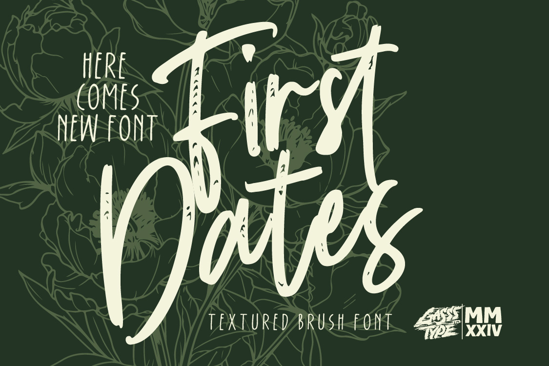 First Dates – Beautiful Brush Font