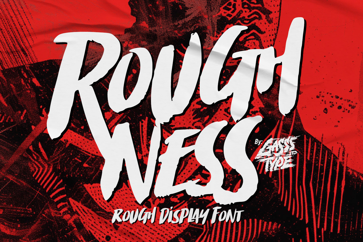 Roughness – Messy and Rough Font for Bold Designs