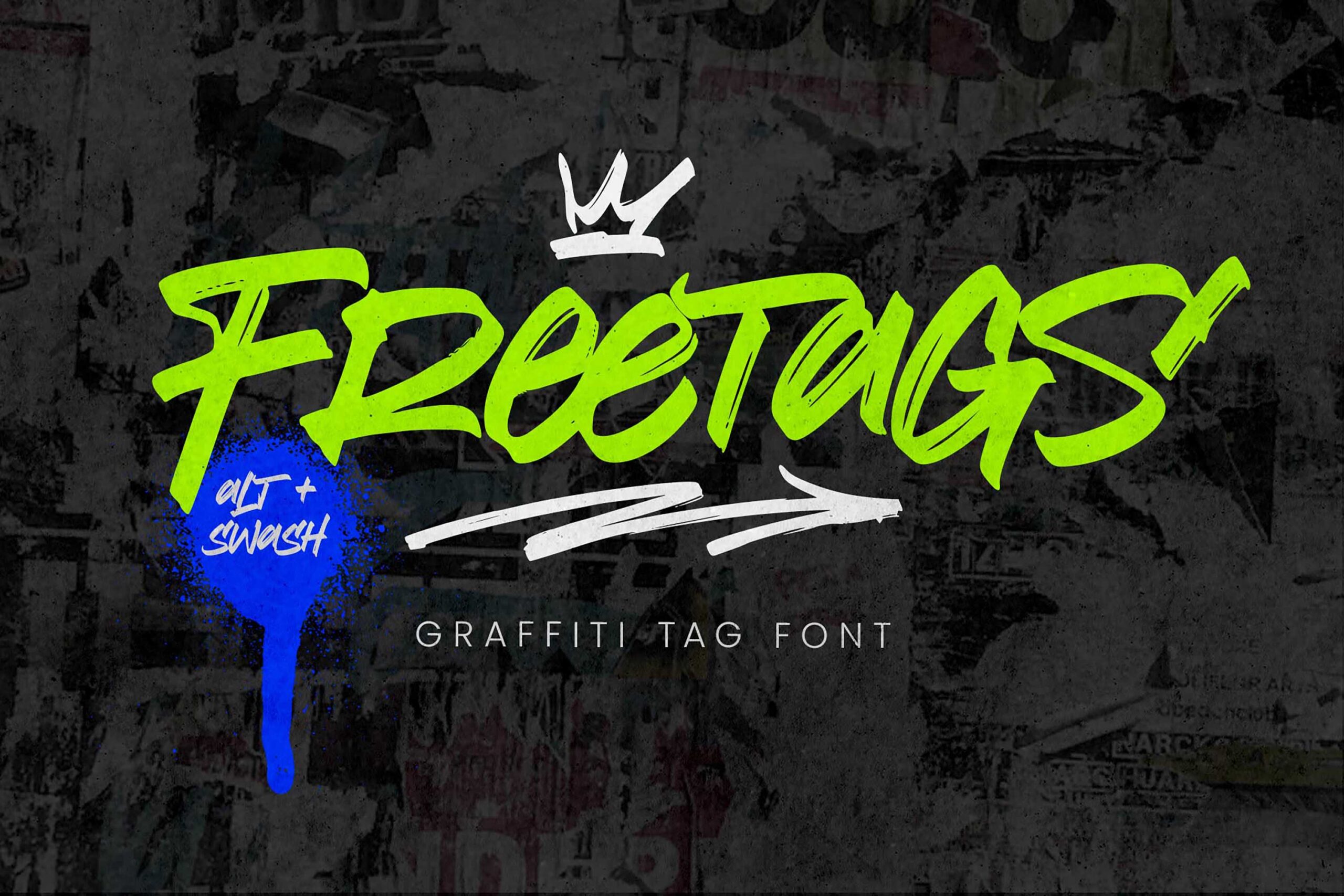 Freetags – Graffiti Tag Font